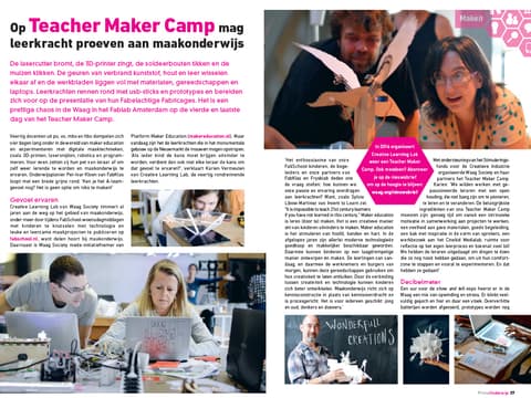 Waag | Teacher Maker Camp