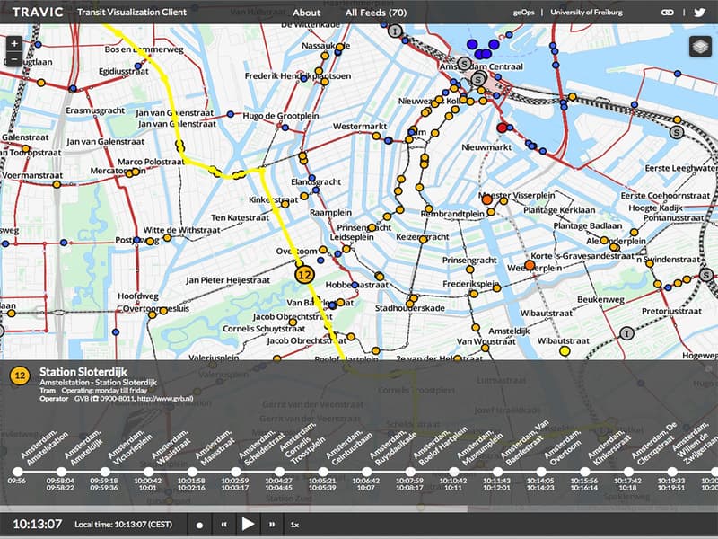 Waag | Real-time worldwide transit maps